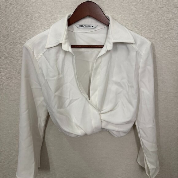 Zara | Tops | Zara Collared Top | Poshmark